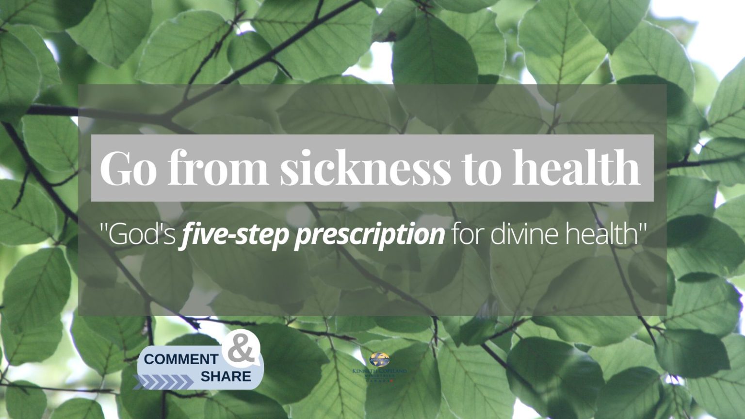 Go From Sickness to Health